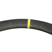 China Infiniti EX35 EX37 G25 G35 G37 Q40 Q60 Custom Hand Sewing Black Suede Steering Wheel Cover for sale