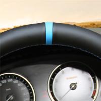 China DIY Steering Wheel Cover in Black Suede for BMW E46 E39 330i 540i 525i 530i 330Ci M3 for sale