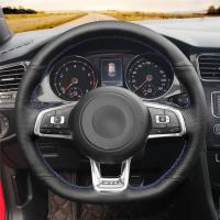 China CC Auto Steering Wheel Covers for VW Golf 4 5 6 7 Passat B5 B6 B7 B8 Polo GTI Scirocco Jetta Beetle Touran Tiguan for sale