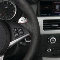China BMW E63 E64 630i 645Ci 650i Steering Wheel Cover in Black Artificial Leather DIY Custom for sale
