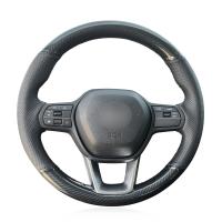 China Customized Hand Sewing Steering Wheel Cover for Full Ranger of Honda Civic for sale