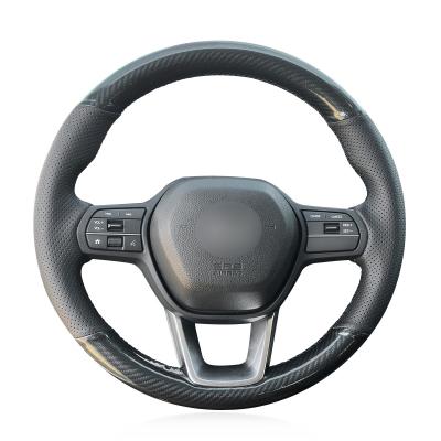 China Customized Hand Sewing Steering Wheel Cover for Full Ranger of Honda Civic for sale