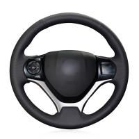 China Customized Hand Sewing Steering Wheel Cover for Full Ranger of Honda Civic for sale