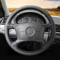 China Customized PU Leather Steering Wheel Covers for Bmw 3 Series E36 E46 E39 E38 X3 X5 Z3 for sale