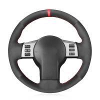 China Handmade Fan Club Steering Wheel Cover for Nissan 350Z Z33 Infiniti FX35 FX45 2003-2008 for sale