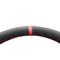 China Handmade Fan Club Steering Wheel Cover for Nissan 350Z Z33 Infiniti FX35 FX45 2003-2008 for sale