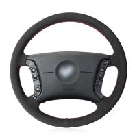 China Custom Steering Wheel Cover for BMW Z3 E36/8 1996-1999 Black Suede Interior Decoration for sale