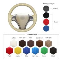 China Custom Beige Steering Wheel Cover for Nissan Teana Altima X-Trail Qashqai Rogue Pulsar for sale