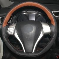 China Custom Black Steering Wheel Cover for Nissan Tiida and Versa Note Easy Installation for sale