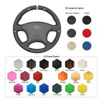 China Hand Sewing Black Suede Steering Wheel Cover for 2003-2005 Honda Civic 7 in Leather for sale
