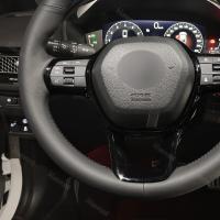 China Durable Grey Faux Leather Hand Sewing Steering Wheel Cover for Honda Civic 11 2022 for sale