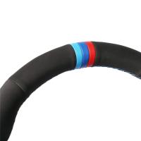China Customized Leather Steering Wheel Cover for BMW E90 E91 E92 E93 E87 E81 E82 E88 X1 E84 for sale