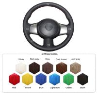 China Customized Hand Sewing Car Accessories Steering Wheel Cover for Nissan March Sunny Versa for sale