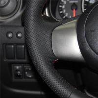 China Customized Hand Sewing Car Accessories Steering Wheel Cover for Nissan March Sunny Versa for sale