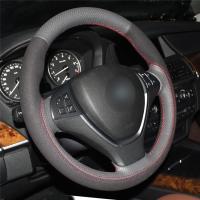 China Hand Stitched Leather Suede Steering Wheel Cover for BMW X5 E70 X6 E71 E72 2007-2014 for sale