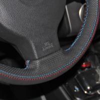 China Custom Designer Microfibre Leather Steering Wheel Cover for Nissan Tiida Sylphy Versa for sale