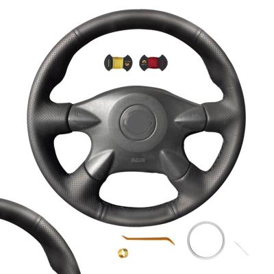 China Custom Hand Sewing Steering Wheel Covers for Nissan Almera N16 Easy Installation for sale