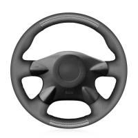 China Custom Hand Sewing Steering Wheel Covers for Nissan Almera N16 Easy Installation for sale