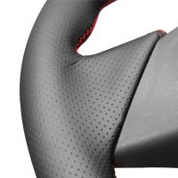 China Customized Black Leather Steering Wheel Cover for Lexus ES300h ES350 2016-2018 110g for sale