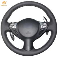 China 2012-2016 Nissan Juke Maxima Sentra SV Custom Hand Sewing Leather Steering Wheel Covers for sale