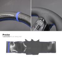 China Customized Suede Carbon Fiber Steering Wheel Cover for 2017-2020 Honda Civic 11th gen for sale