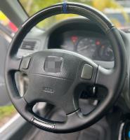 China ACURA Hand Stitching Black Carbon Leather Steering Wheel Cover for Honda Prelude Accord 6 Odyssey CRV Civic Acura CL MDX TL for sale