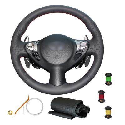 China 2017-2019 Year PU Leather Customized Steering Wheel Cover for Nissan Maxima Sentra SV for sale