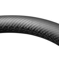 China Black Carbon Fiber Steering Wheel Cover for Toyota Land Cruiser Prado Tacoma 110g for sale