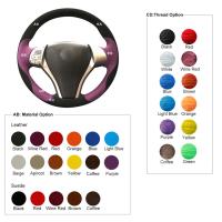 China Custom Black Suede Leather Steering Wheel Cover for Nissan Qashqai Rogue Pulsar 2014-2018 for sale