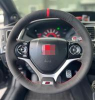 China Soft Suede Steering Wheel Cover for 2015-2016 Honda Civic Si 9 9th Gen Custom Design for sale