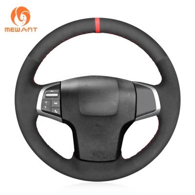 China Red Suede Steering Wheel Cover for Isuzu D-MAX DMAX 2012-2020 Mewant's Popular Choice for sale