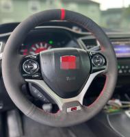 China Soft Suede Steering Wheel Cover for 2015-2016 Honda Civic Si 9 9th Gen Custom Design for sale