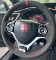 China Soft Suede Steering Wheel Cover for 2015-2016 Honda Civic Si 9 9th Gen Custom Design for sale