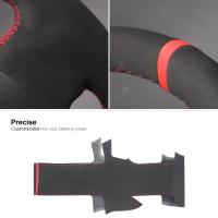 China Red Suede Steering Wheel Cover for Isuzu D-MAX DMAX 2012-2020 Mewant's Popular Choice for sale