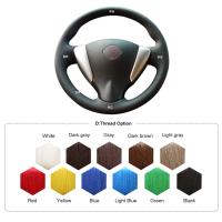 China Black PU Leather Steering Wheel Cover for Nissan Versa Note NV200 Sentra S 2014-2019 for sale