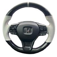 China Blue Thread Car Steering Wheel Cover for Honda Accord 10 Insight 2018 2019 30*15*5 cm for sale