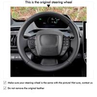 China DIY Hand Sewing Vegan Leather Steering Wheel Cover for Toyota Prius VI XW60 2023-2024 for sale