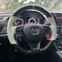 China Blue Thread Car Steering Wheel Cover for Honda Accord 10 Insight 2018 2019 30*15*5 cm for sale