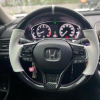 China Blue Thread Car Steering Wheel Cover for Honda Accord 10 Insight 2018 2019 30*15*5 cm for sale