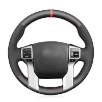 China Custom Fit Leather Suede Steering Wheel Cover for Toyota Land Cruiser Prado 2009-2017 for sale