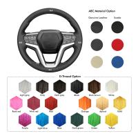 China Hand Sewing Black Suede Steering Wheel Cover for Isuzu Dmax D-MAX Xterrain 2021-2023 for sale