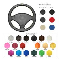 China Custom Fit Steering Wheel Cover for HONDA Integra Type R DC2 1998-2000 Civic EK9 1997-2002 for sale