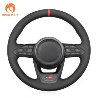 China Black Thread DIY Vegan Suede Steering Wheel Cover for Toyota Yaris Cross GR 2023-2024 for sale