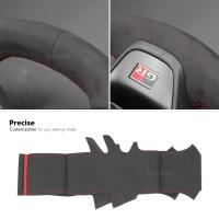 China Black Thread DIY Vegan Suede Steering Wheel Cover for Toyota Yaris Cross GR 2023-2024 for sale