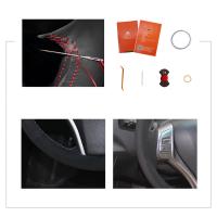 China End Design Black Suede Leather Steering Wheel Cover for Nissan Pulsar 2015 2016 2017 2018 for sale