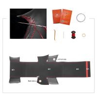 China Sew Black Suede Steering Wheel Cover for Honda Civic 6 EK CTR EK3 EK4 Type R Sir EK9 for sale
