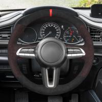 China Hand Stitching Steering Wheel Cover for Mazda 3 2020 Protect and Personalize Your Car for sale