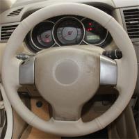 China Hand Sewing Steering Wheel Cover for Nissan Tiida Effortless and Quick Installation for sale