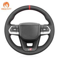 China Hand Stiching DIY Vegan Leather Steering Wheel Cover for Toyota Land Cruiser 300 GR Sport 2022-2024 for sale