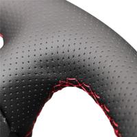 China HONDA 3-Spoke Wheel Carbon Artificial Leather Steering Wheel Cover for S2000 Civic Si Acura RSX 2000-2009 for sale